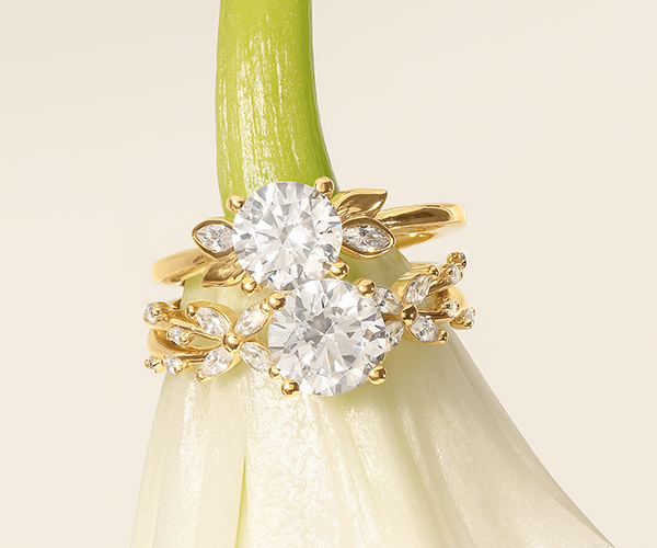 Stackable Band with Diamond "X" Design - ArtCarved Bridal Inc