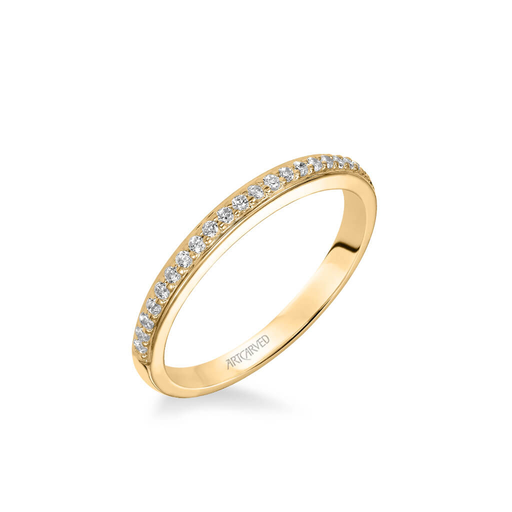 Stella Contemporary Diamond Wedding Band - ArtCarved Bridal Inc