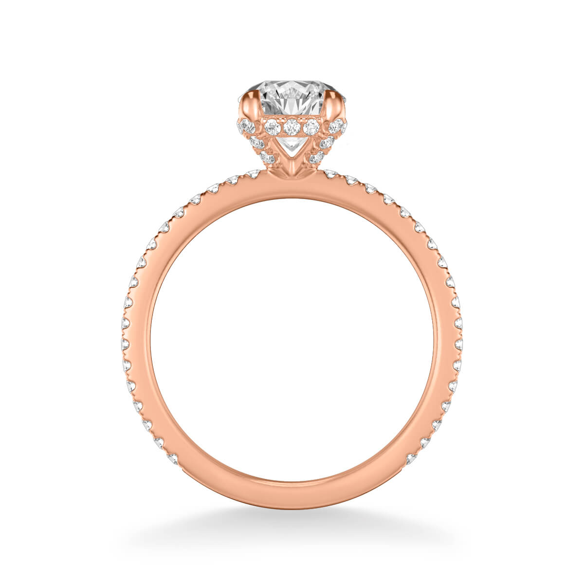 Chelsea Classic Side Stone Diamond Engagement Ring - ArtCarved Bridal Inc