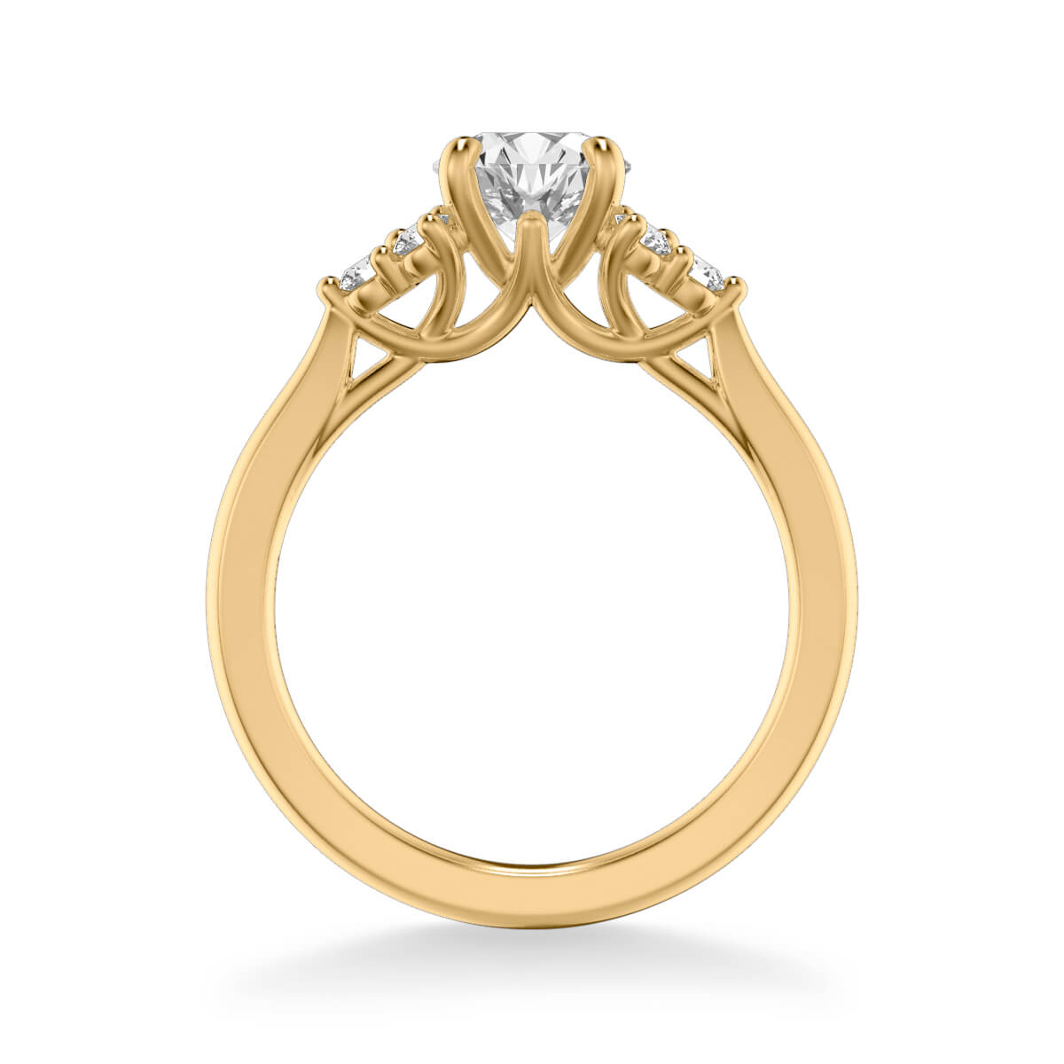 Maryann Classic Three Stone Diamond Engagement Ring ArtCarved Bridal Inc